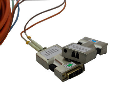 Long Distance 10 KM HD DVI Fiber Extender Convection Ventilation , 300g Weight
