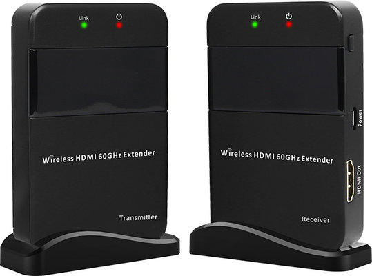 Black HDMI Wireless Extender 3.5W Power Consumption , Supports Dolby TrueHD