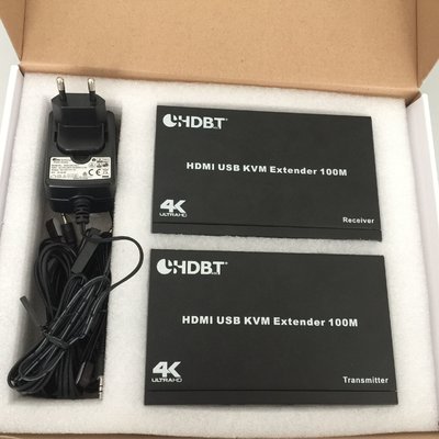 Black HDBaseT HDMI Ethernet Extender With IR , 4K*2K Hdmi Signal Sender