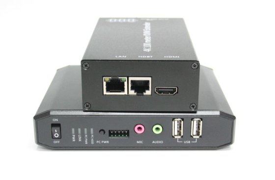 Fully HD Hdmi Usb Kvm Extender , Black Box Cat5 Kvm Extender 20W Power Consumption