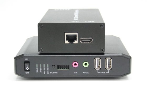 DVI Compliance Usb And Hdmi Extender Over Cat5 Cat6 With Power , Working Distance 100 Meter