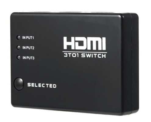 50 60 Hz Frequency 3 To 1 HDMI Switch Box , Powered Hdmi Switch For Home