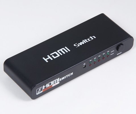 Custom Hdmi 5 Port Switch Box , 5 Way Hdmi Switch With Remote L20.5xW15xH5.7cm
