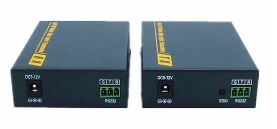 8 Data Bits DVI Fiber Extender / Dvi Cable Extender With Industrial Terminal Interface