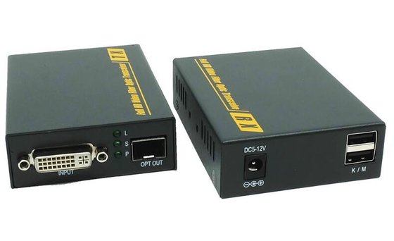 Uncompressed Video Dvi Kvm Extender / Dvi Ethernet Extender 3D Signal