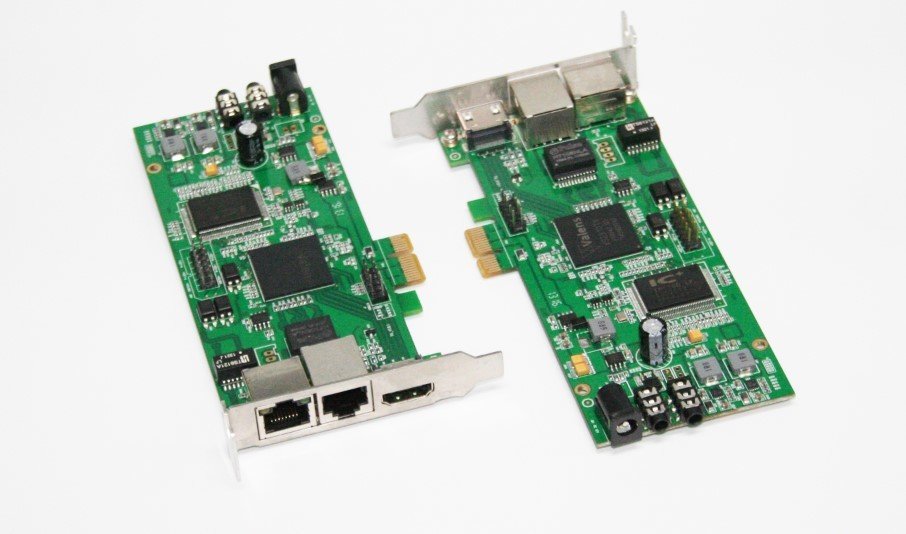 High Performance PCI Express Extender Receiver HDMI And USB Over Simple Ethernet Cable
