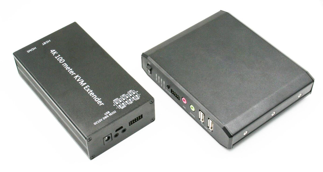 HDBaseT Hdmi Kvm Extender Cat5 With Receiver And Sender , USB Function Support