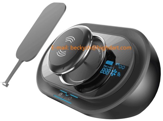 Car LED air purifier with multi wirelss cell phone charging