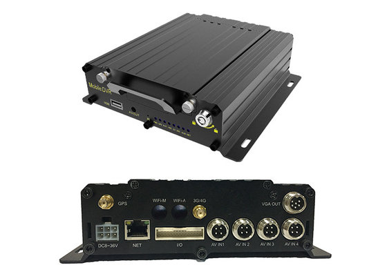4 Channel 4g 3G WCDMA Mobile Dvr For Buses , Motion Detection Bus Security Cameras