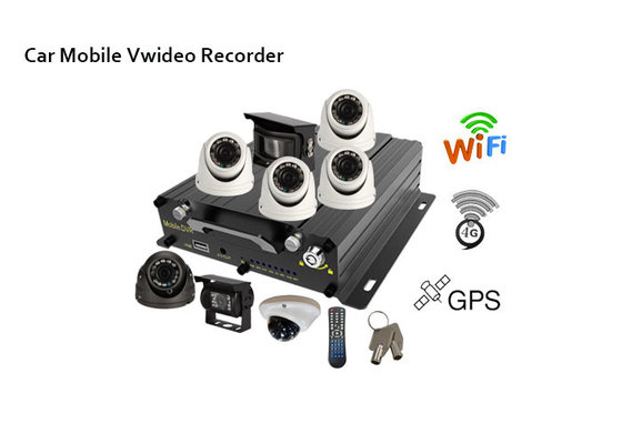 HDD  Recording 8 Channel 1080P  HD Mobile DVR 4G/3G GPS with PTZ / Zoom function