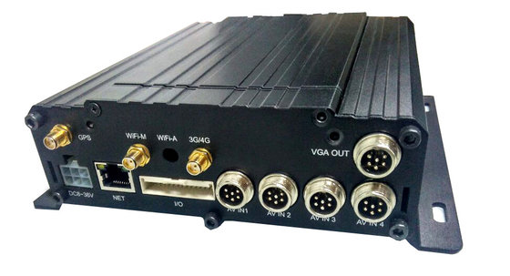Network G-Sensor 4G 3G 8 Channel Mobile DVR Recorder HD/SSD With Microphone And Alarms