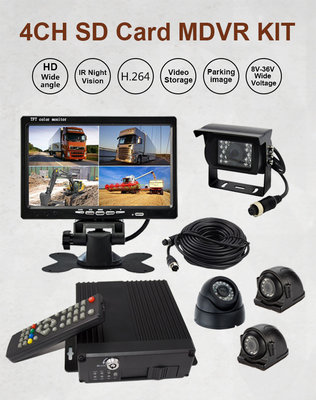 Realtime View Monitor Mobile DVR Camera Systems With Reverse Camera Similar To Dashcam