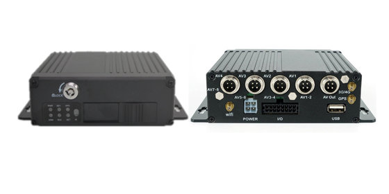 4CH 720P Mobile HD DVR Kit With Monitor For Logistics , Build In G Sensor / GPS Function