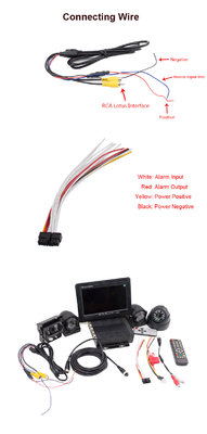7 inch LCD screen AHD Car Mobile DVR Kit 360° Vehicle Surveillance Camera System