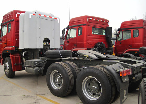 Semi motor pesado de 50 toneladas do caminhão, caminhões da cabeça do trator do eixo 6X4 de CNG 371HP 3