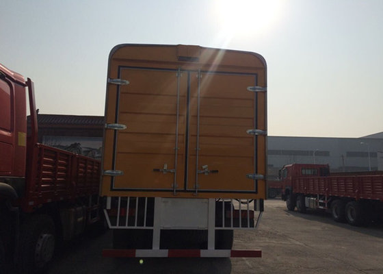 10 Roda Asa Van Caminhão, caminhão rápido da caixa de asa da carga do poder de cavalo 266HP