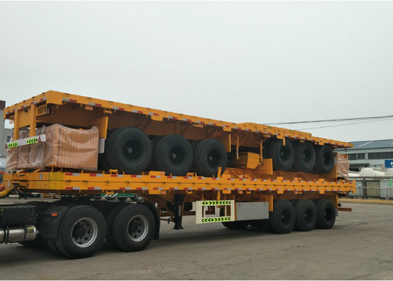 Eixo 3 40 toneladas 60 semi toneladas de aço carbono resistente dos reboques com carga da cerca