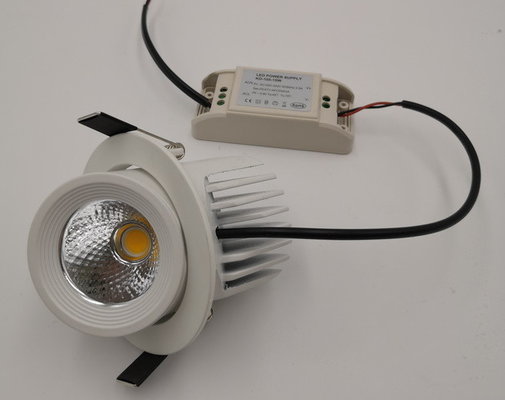 75mm Warm White Rotational Gimbal LED Downlight 88mm Cut Out  IP20 900lm Indoor