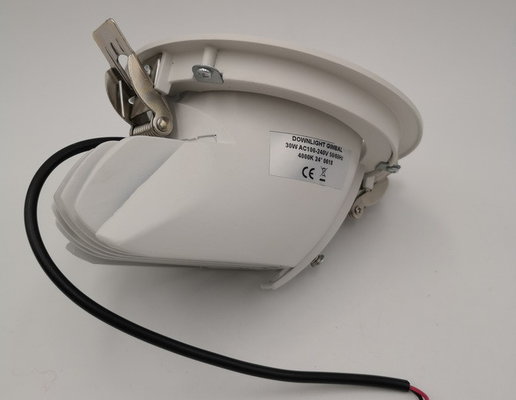 18w 105 × 55mm Hospitals Gimbal LED Downlight Warm White 1550lm Direction Adjustable