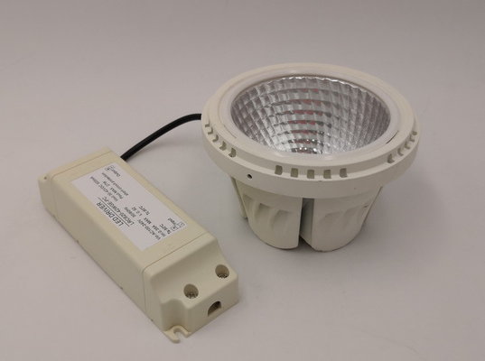 19w 1600lm Silver Or White Ar111 Led Bulb AC100-240V Die Casting Aluminum And Pc Cover