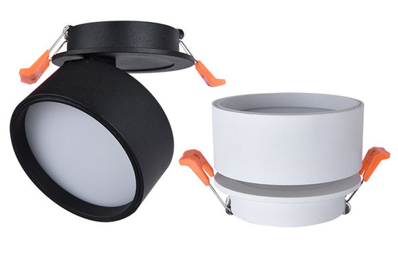 White Or Black Swivel Recessed Directional Spot Lights 100mm Cutting 120 Degree For Museum