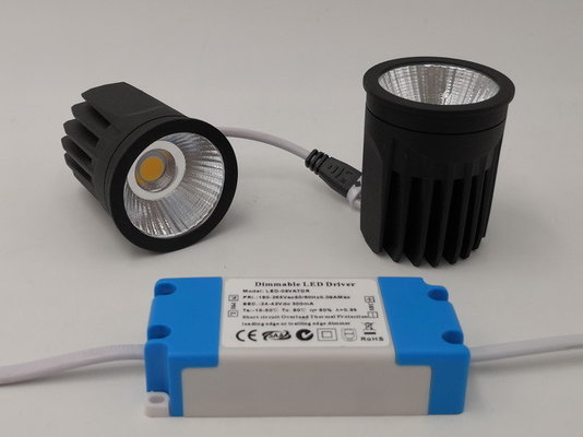 18 watt High Lumen MR16 Led Spotlight Terminal Base CRI80 PF0.9 Black Dimmable Residential