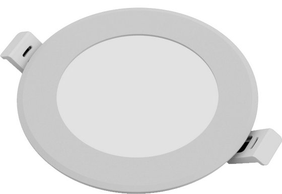 Recessed Circular Led Panel Light 450lm 122mm Waterproof Bathroom