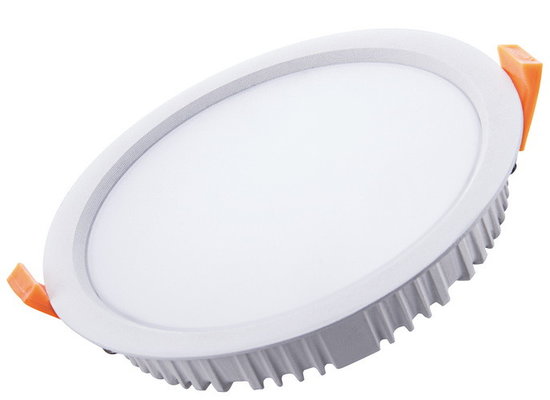 Diameter 225mm Led Recessed Downlight Fixture , Frosted Cover Indoor Ultra Thin Led Downlights