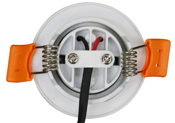White LED Downlight 3w Recessed Gimbal Light Fitting 24 Degree Cutting Size 45mm