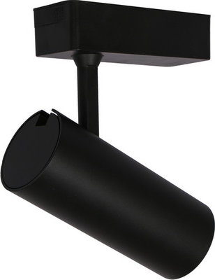 Round Shape Track Mounted Led Spotlights Black Housing 36 Degree Ra80