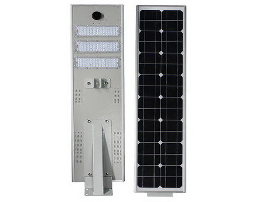 50w Solar Outdoor LED Street Light Fixture 5500lm Installation 7 Meters