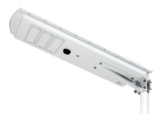 60w Outdoor All In One Solar LED Street Light CRI 80 For Transportation Lighting