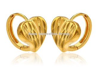 China New Elegant Gift, Fashion Heart Ear Cuff Clip Gold Plated Earrings supplier