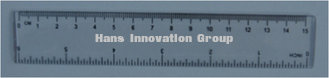 China 15cm Hot Sell Clear Scale office plastic Transparent Ruler in Stock supplier