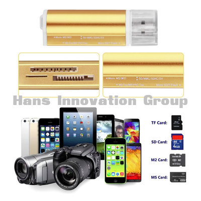 Multifunction USB 2.0 All In One USB Smart Card Reader supplier