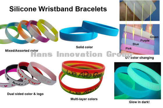 Wholesale Personalized Cheap Custom Silicone Bracelets supplier
