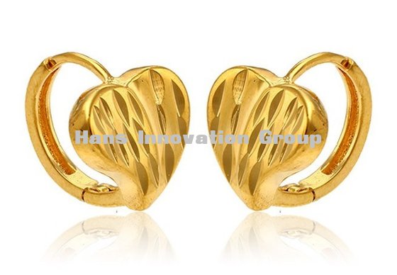 New Elegant Gift, Fashion Heart Ear Cuff Clip Gold Plated Earrings supplier