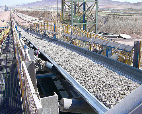 Mining Fixed Rubber Quarry Plant Electric Motor Belt Conveyor