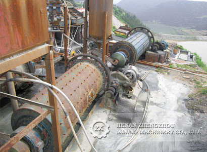 Ball grinding unit for cement