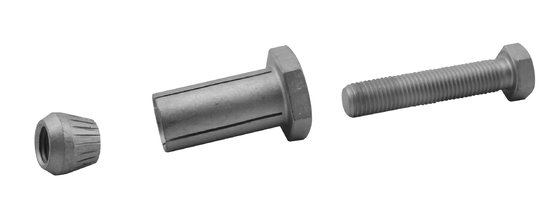 M20 Carbon steel  Zinc plated Hot dip Galanised Expansion Steel Construction Fastener Fix Bolt supplier
