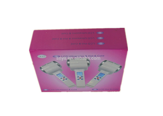 Hot Cold Hammer Electric Facial Toner , Skin Tighten Ultrasonic Therapy Machine