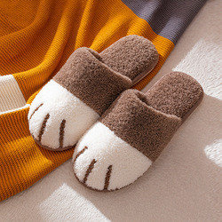 Wholesale Cartoon animal slippers cute non-slip household shoes Autumn winter Lovely cat warm comfortable slippers