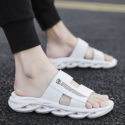 Soft Men Slippers Printing Slide Flat Non Slip  Lightweight Men Slippers
