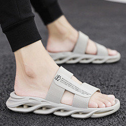 Soft Men Slippers Printing Slide Flat Non Slip  Lightweight Men Slippers
