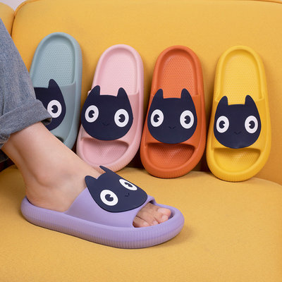 New design high quality Summer sandals Women soft Shock Absorption home Indoor Slide cute cartoon Slippers in stock
