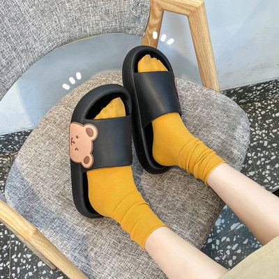 New style fashion trend cute bear cartoon summer sandals women soft sole non-slip slippers home indoor shoes wholesale