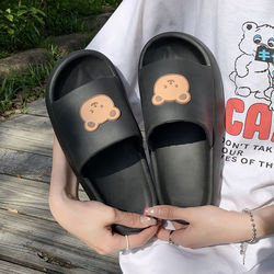 New style fashion trend cute bear cartoon summer sandals women soft sole non-slip slippers home indoor shoes wholesale