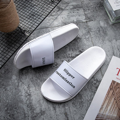 Custom Logo Indoor Men Cozy Slippers Soft Sole Non Slip Light Weight
