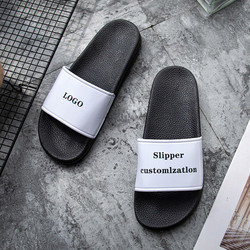 Custom Logo Indoor Men Cozy Slippers Soft Sole Non Slip Light Weight