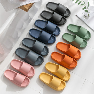Women slide slippers anti-slip quick drying super soft thick sole Men sandals couple home indoor shoes in stock